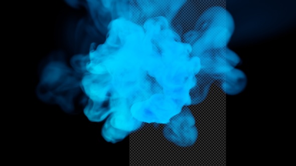 Blue Smoke Ball Moving V6, Motion Graphics | VideoHive