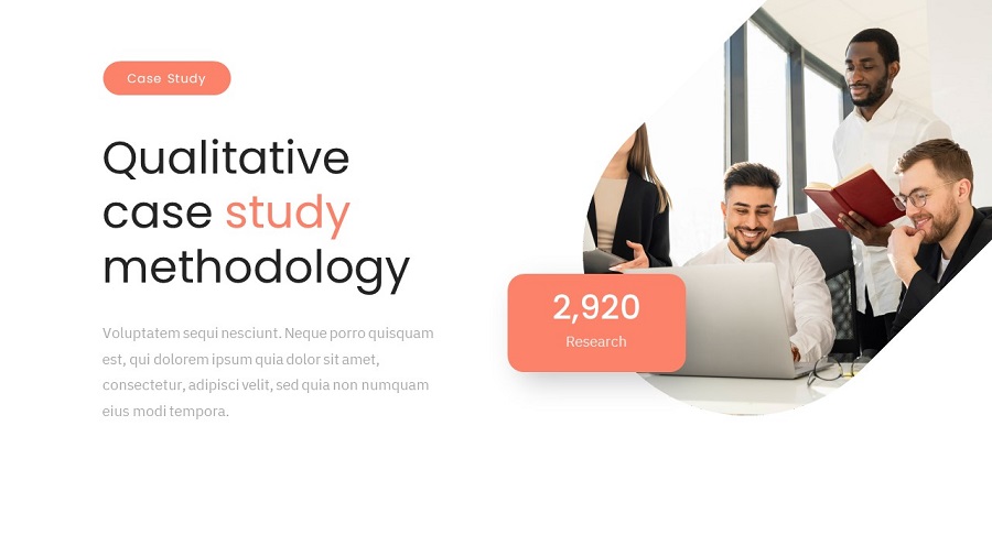 Case Study and Research Powerpoint Template, Presentation Templates