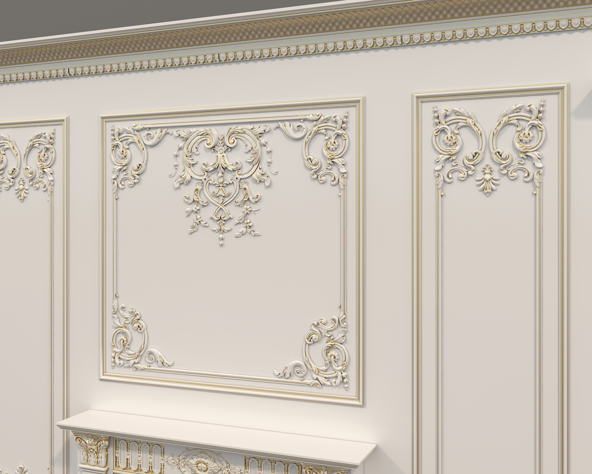 European Style Interior Wall Decoration 12 by nhattuankts | 3DOcean
