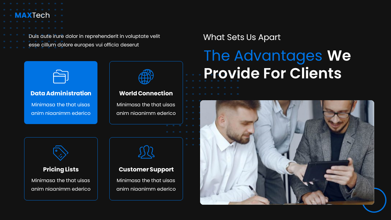 MaxTech Dark - Business Presentation PowerPoint Template, Presentation ...