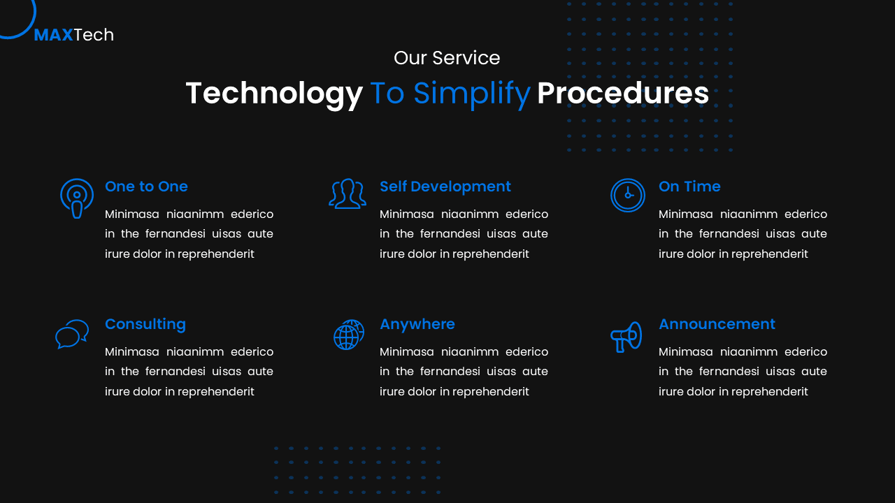 MaxTech Dark - Business Presentation PowerPoint Template, Presentation ...