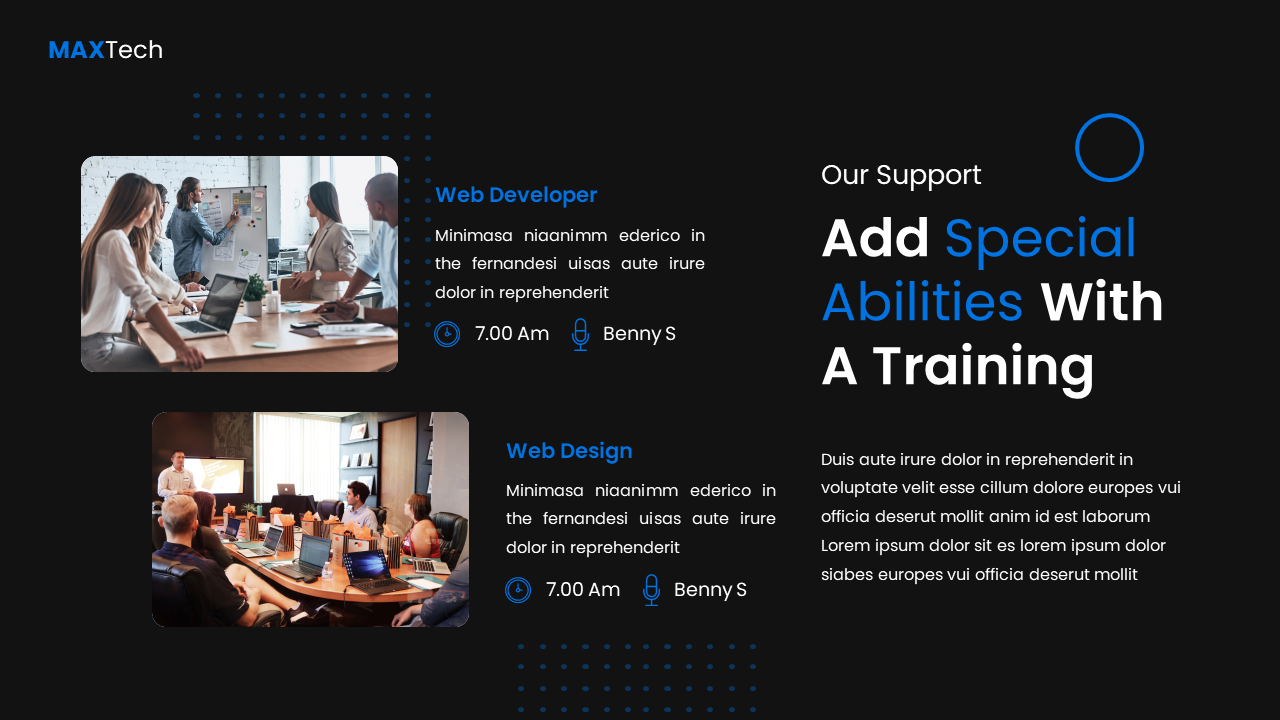 MaxTech Dark - Business Presentation PowerPoint Template, Presentation ...