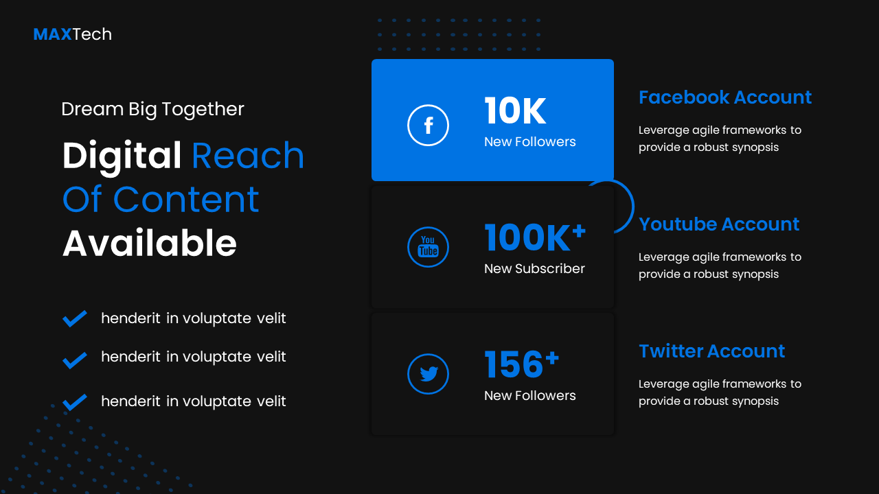 MaxTech Dark - Business Presentation PowerPoint Template, Presentation ...