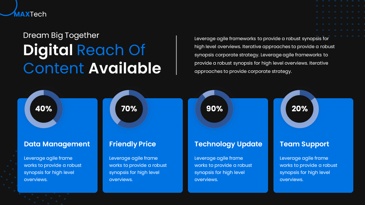 MaxTech Dark - Business Presentation PowerPoint Template, Presentation ...