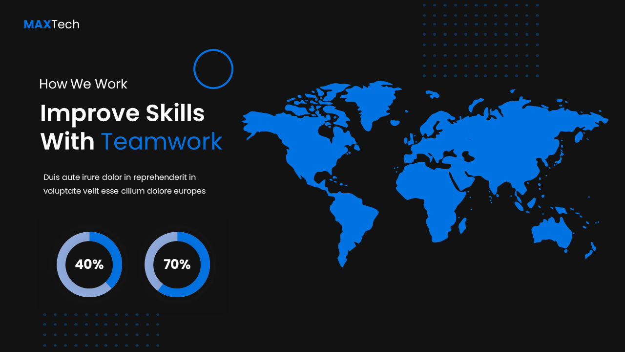 MaxTech Dark - Business Presentation PowerPoint Template, Presentation ...