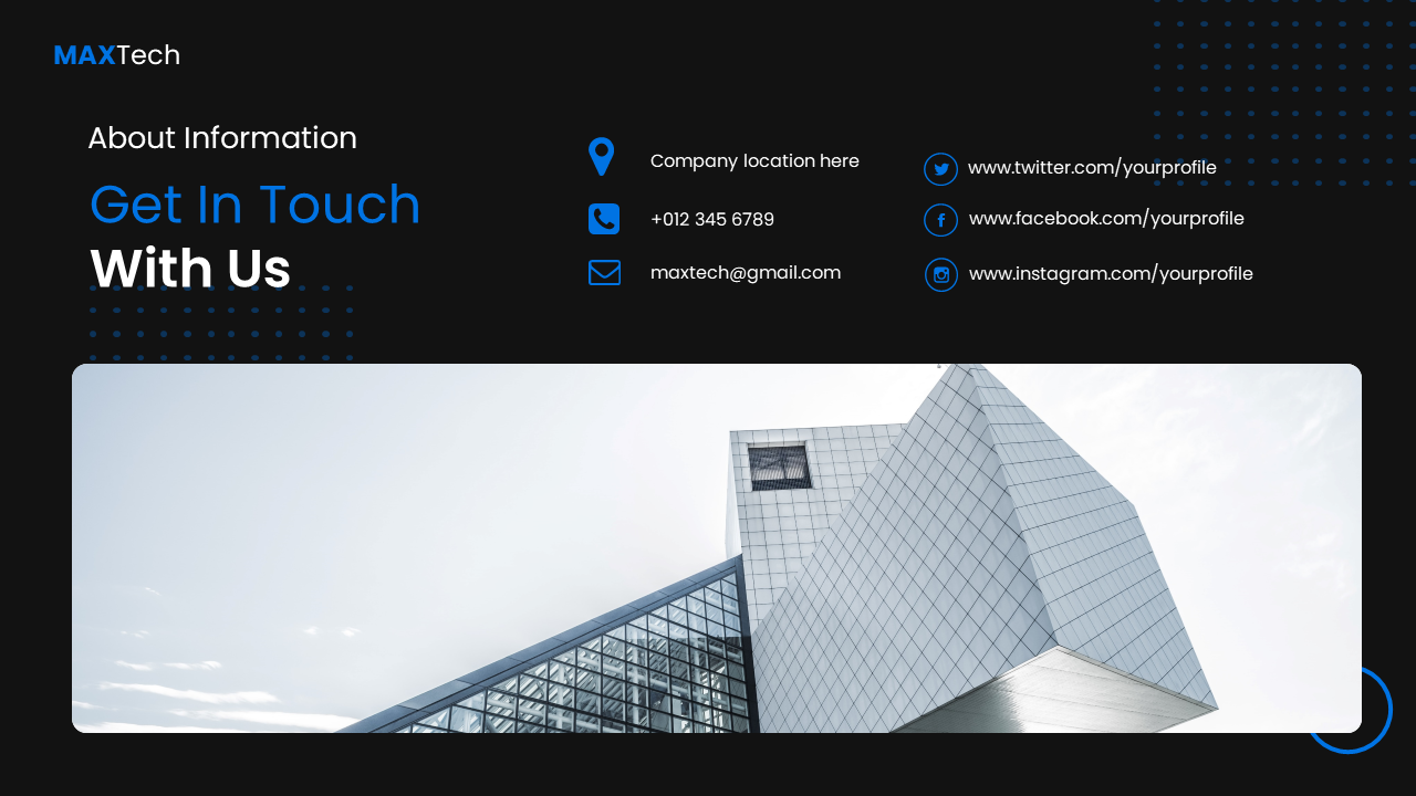 MaxTech Dark - Business Presentation PowerPoint Template, Presentation ...