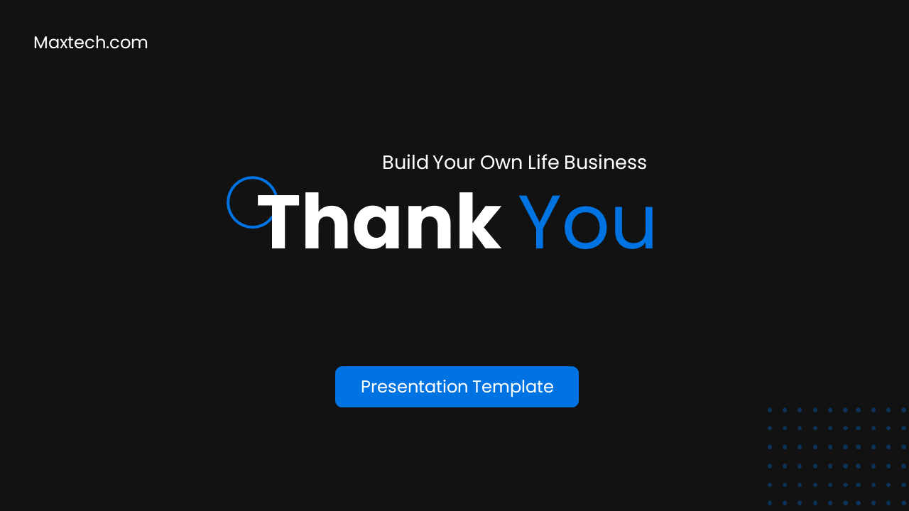 MaxTech Dark - Business Presentation PowerPoint Template, Presentation ...