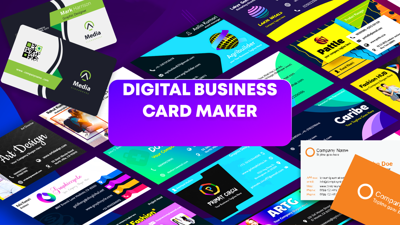 Digital Business Card Maker - Creative Visiting Card Maker - Visiting ...