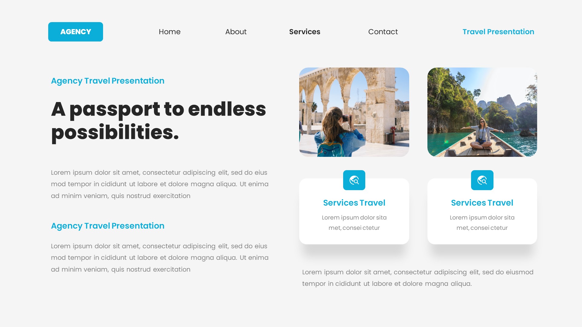 Agency Travel Powerpoint Template, Presentation Templates | GraphicRiver