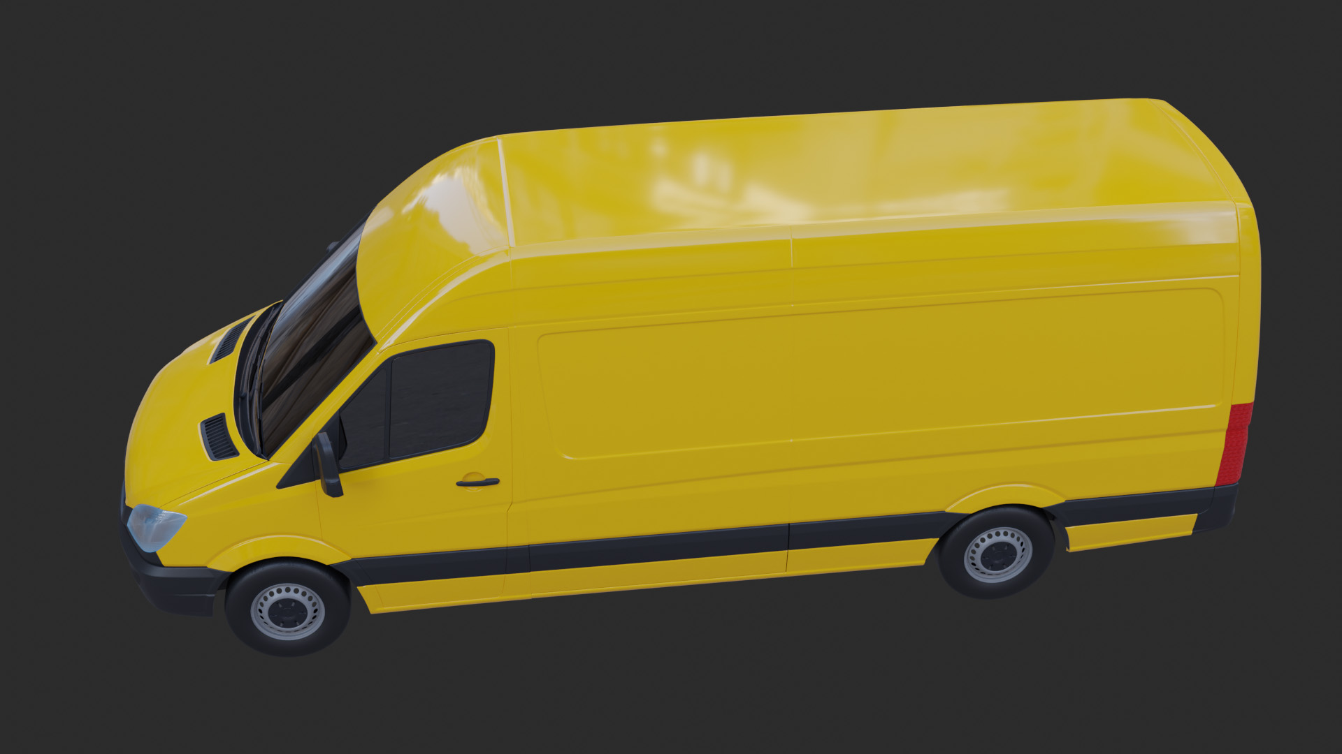 Mercedes Benz Sprinter van pbr 3d model by docbasuony | 3DOcean