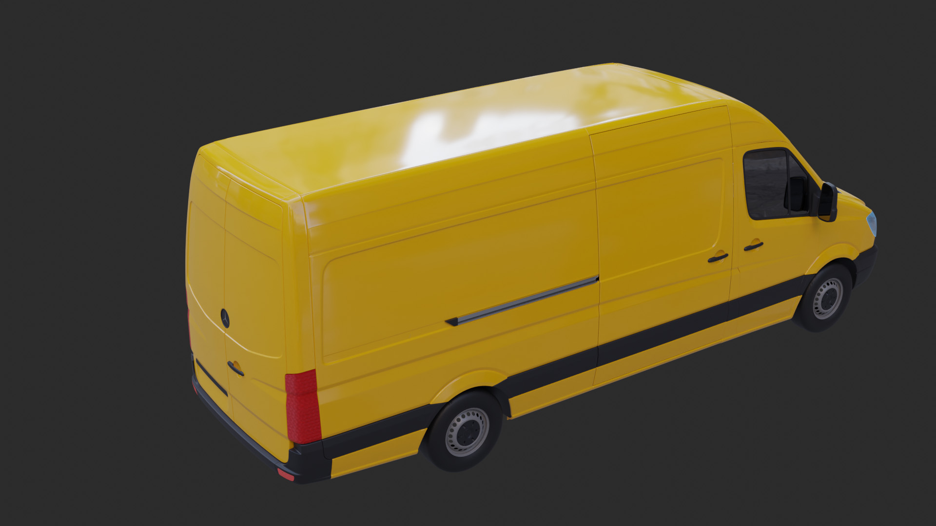 Mercedes Benz Sprinter van pbr 3d model by docbasuony | 3DOcean