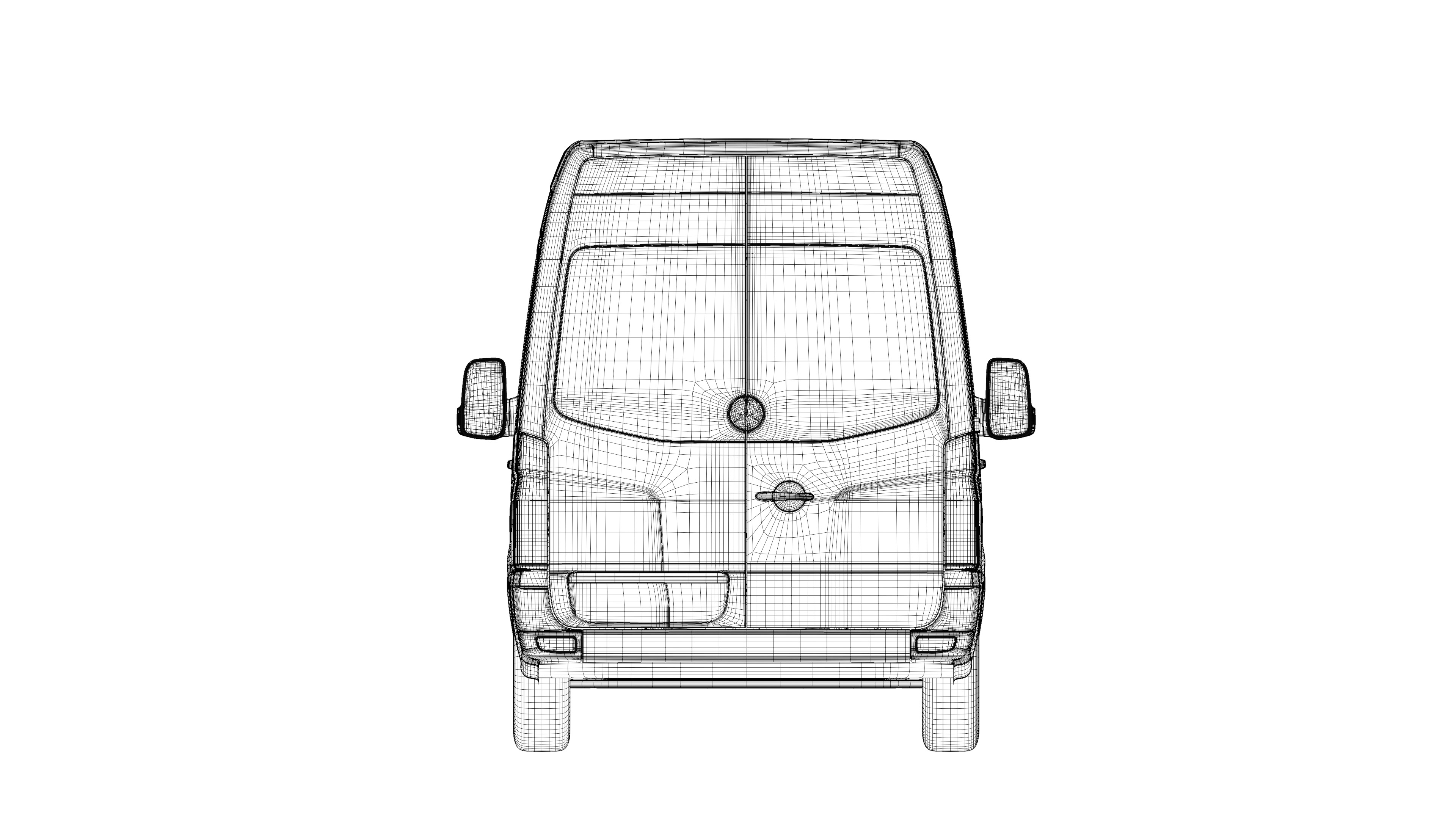 Mercedes Benz Sprinter van pbr 3d model by docbasuony | 3DOcean