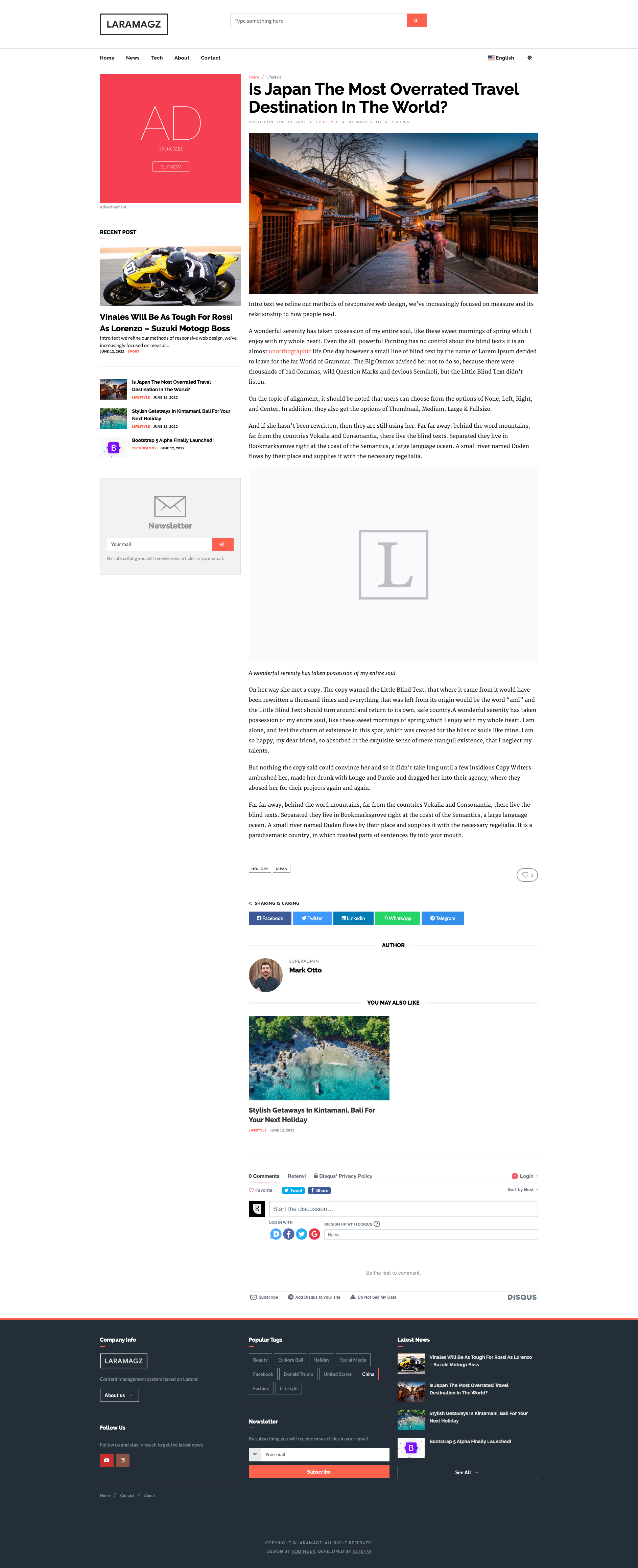 Laramagz - Laravel News & Blog CMS Script by mardianto | CodeCanyon