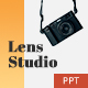 Lens Studio: Photography PowerPoint Template, Presentation Templates