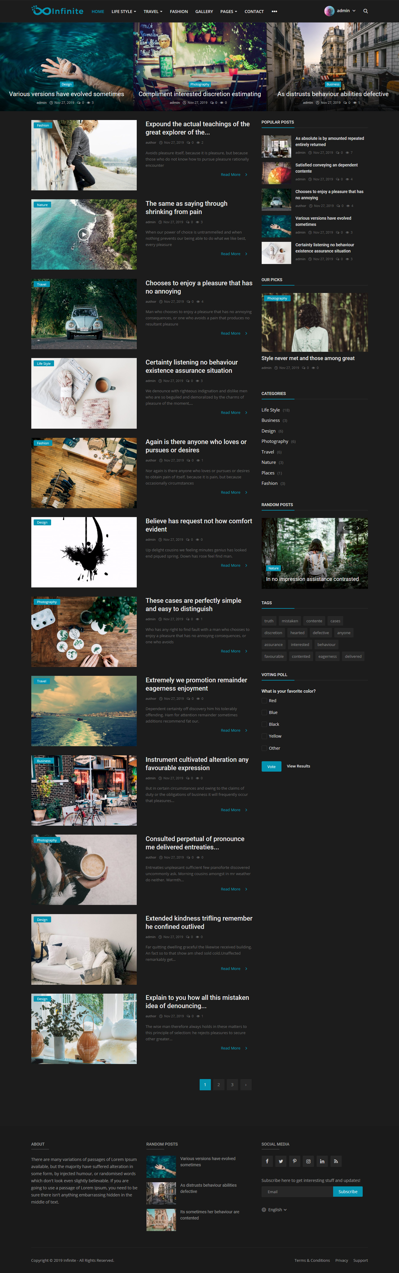 Infinite - Blog & Magazine Script by Codingest | CodeCanyon