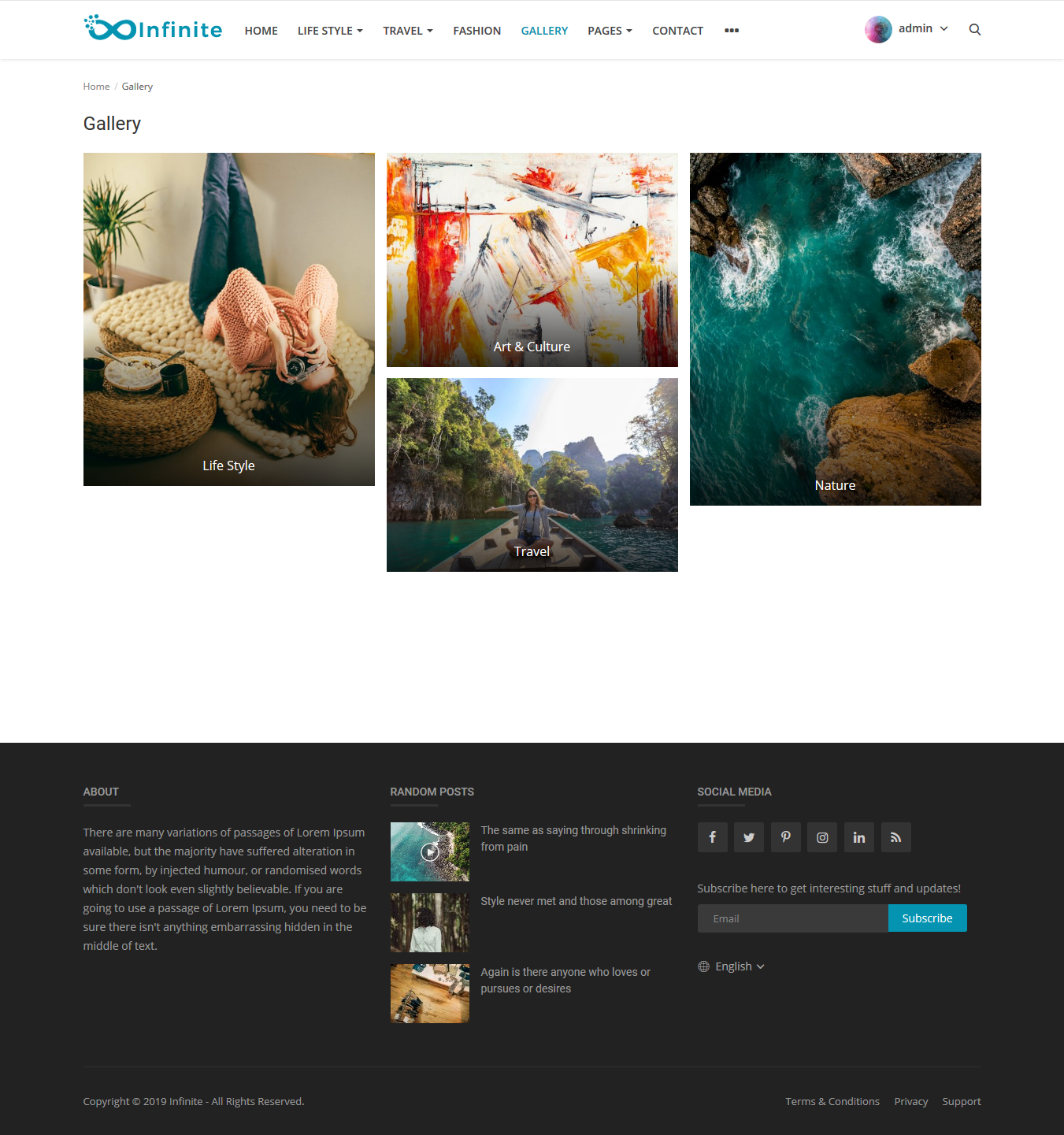 Infinite - Blog & Magazine Script by Codingest | CodeCanyon