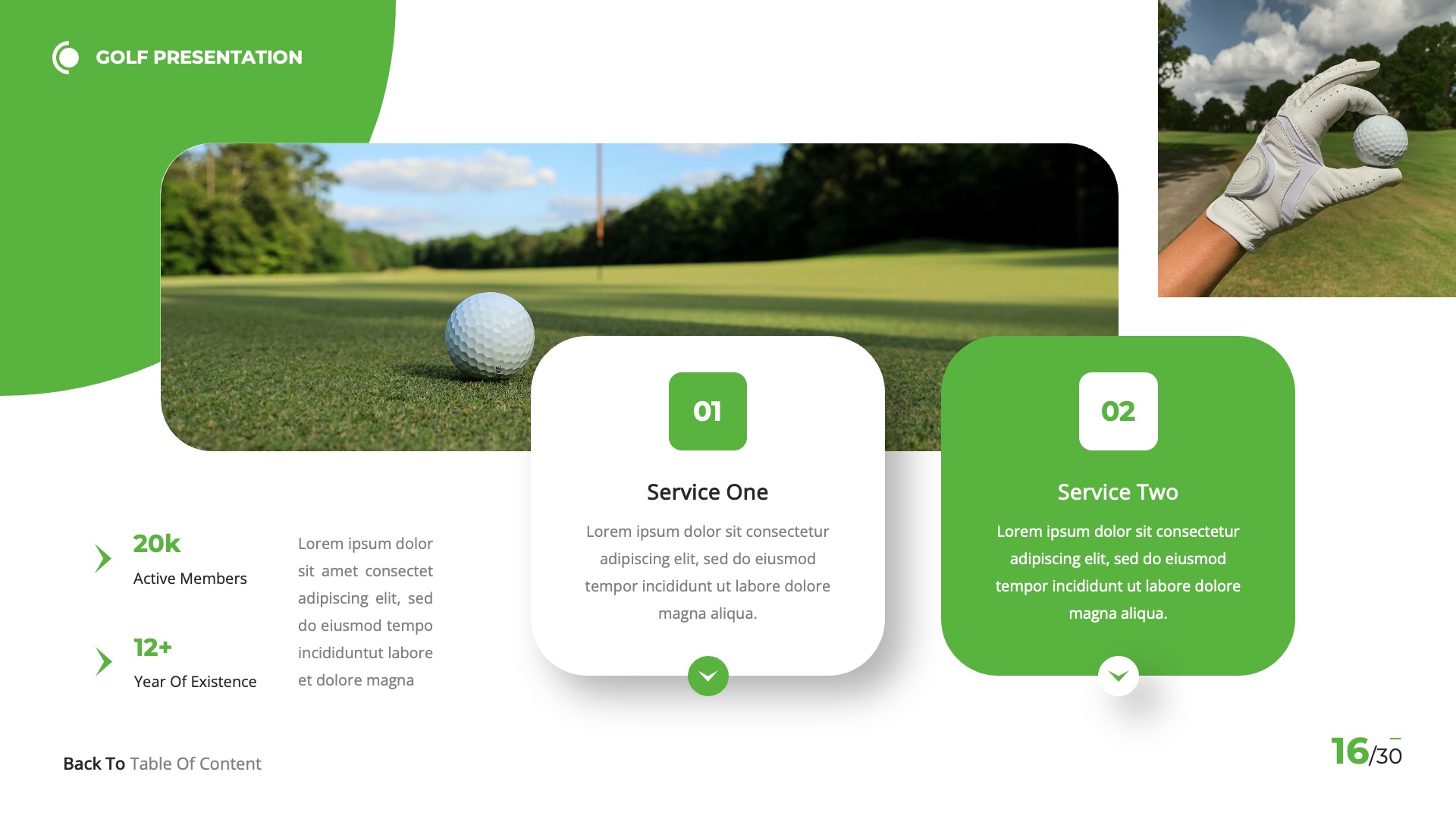 Golfice - Golf PowerPoint Template, Presentation Templates | GraphicRiver