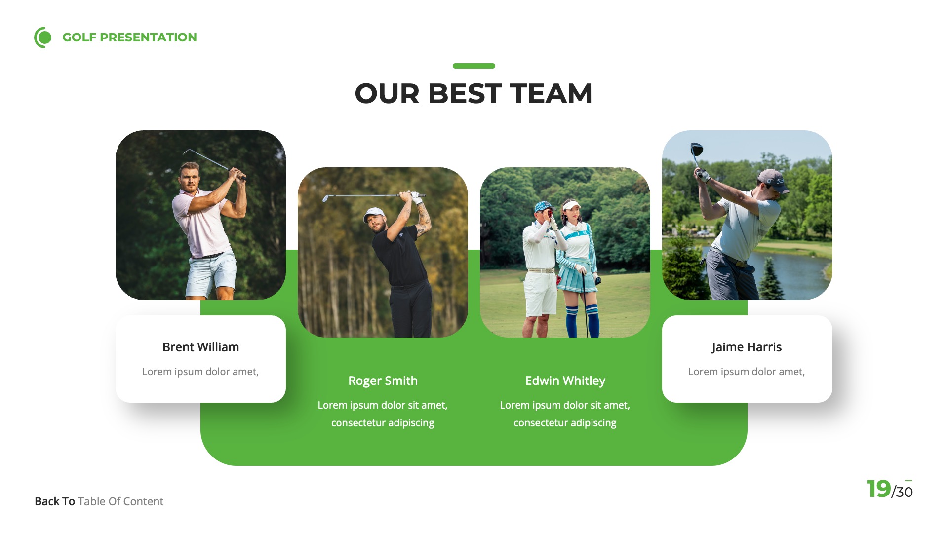 Golfice - Golf PowerPoint Template, Presentation Templates | GraphicRiver