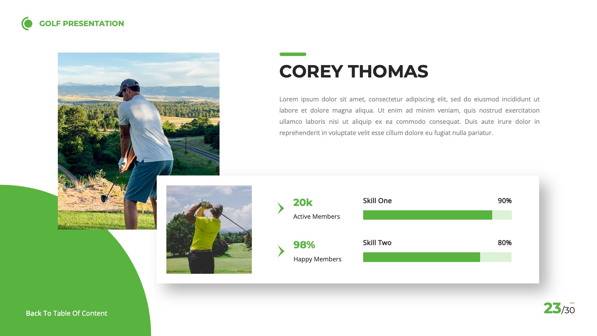 Golfice - Golf PowerPoint Template, Presentation Templates | GraphicRiver