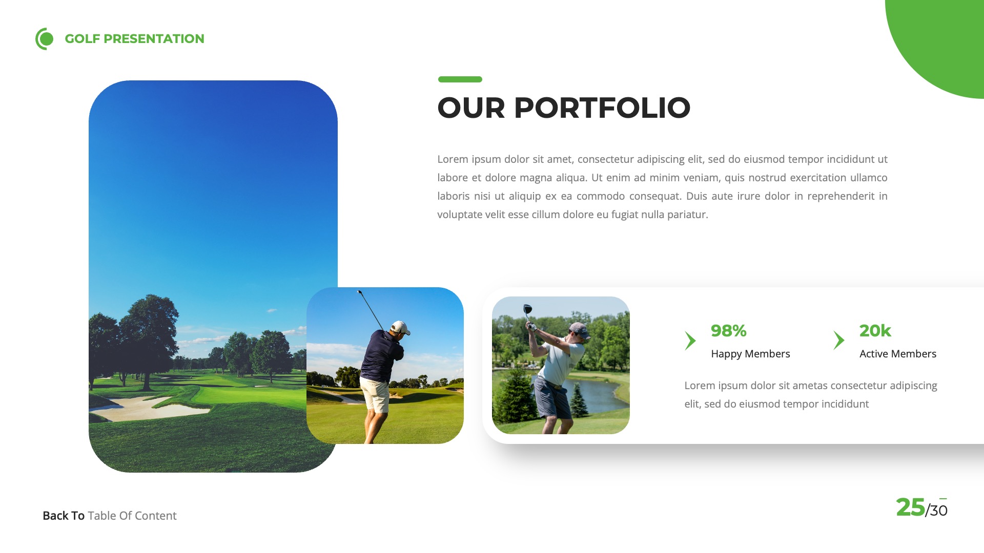 Golfice - Golf PowerPoint Template, Presentation Templates | GraphicRiver