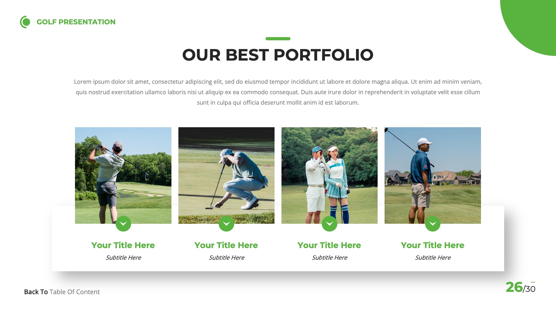Golfice - Golf PowerPoint Template by SuperSonic_Studio | GraphicRiver