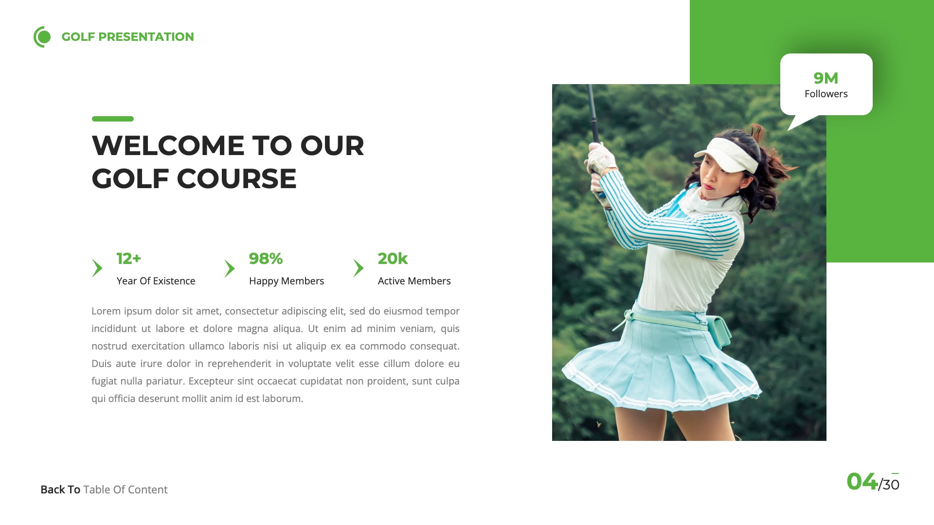 Golfice - Golf PowerPoint Template, Presentation Templates | GraphicRiver