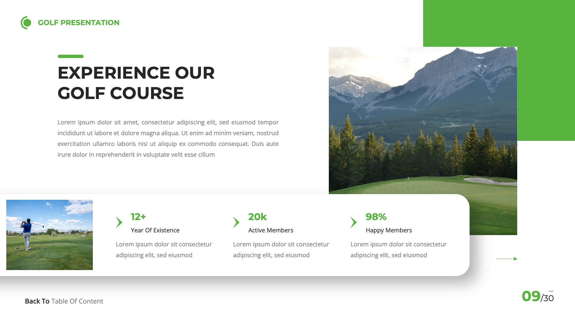 Golfice - Golf PowerPoint Template, Presentation Templates | GraphicRiver