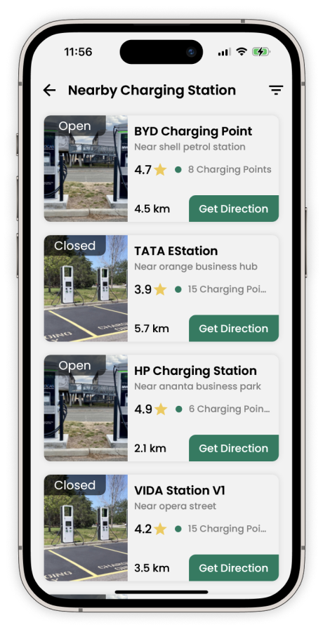 EV Charging Station App | Electric Vehicle Charging Spot App | Flutter | ChargePlus by ...