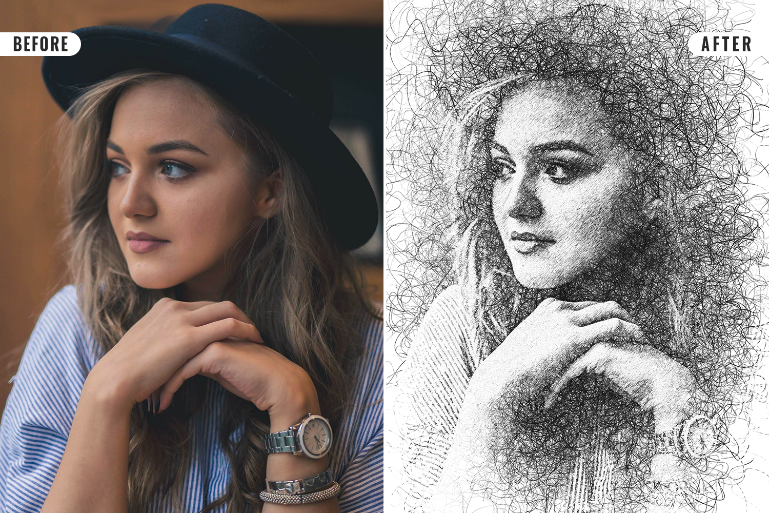 Scribble Art Effect, Add-ons | GraphicRiver