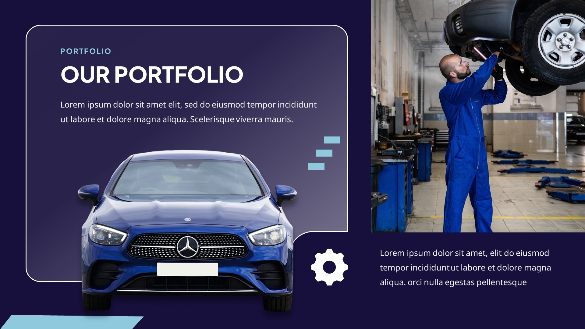 Carengine - Car Service PowerPoint Template, Presentation Templates
