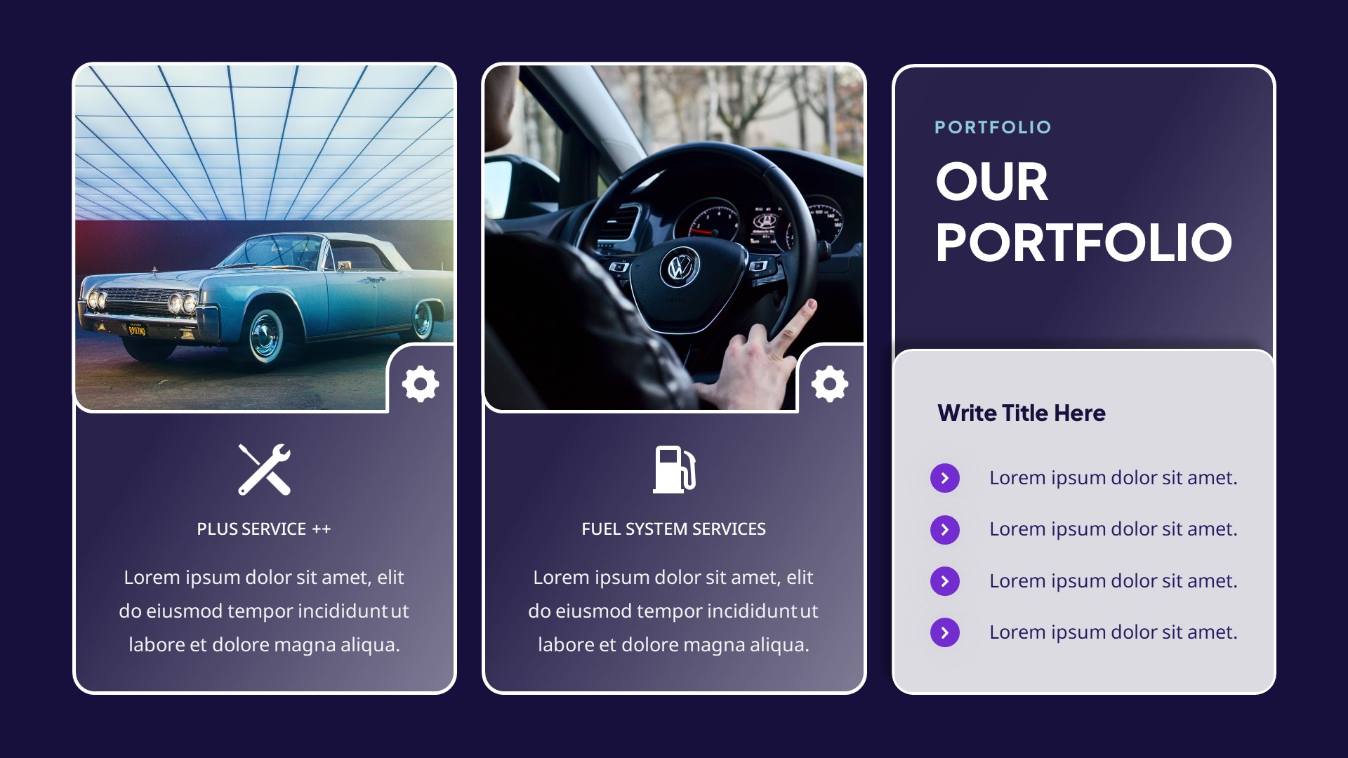 Carengine - Car Service PowerPoint Template, Presentation Templates