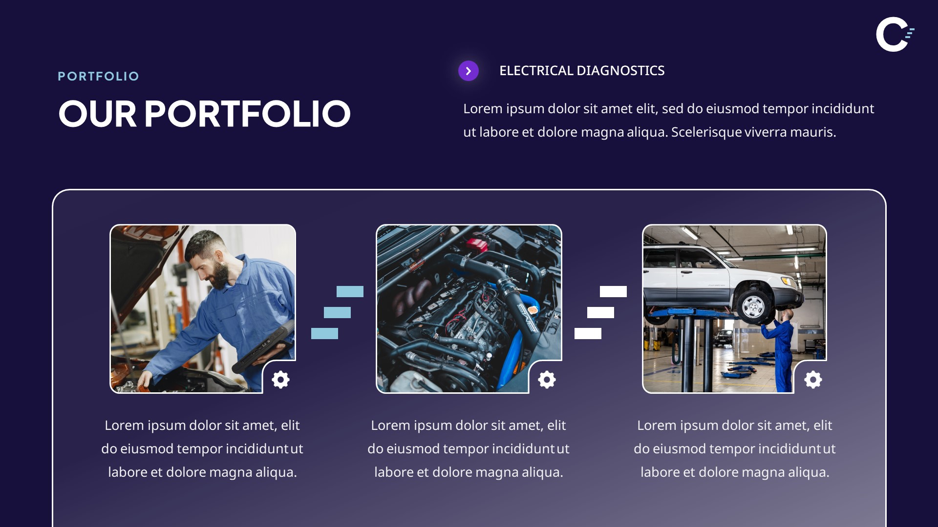 Carengine - Car Service PowerPoint Template, Presentation Templates