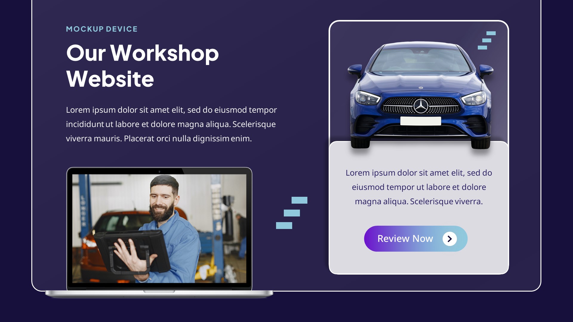 Carengine - Car Service PowerPoint Template, Presentation Templates