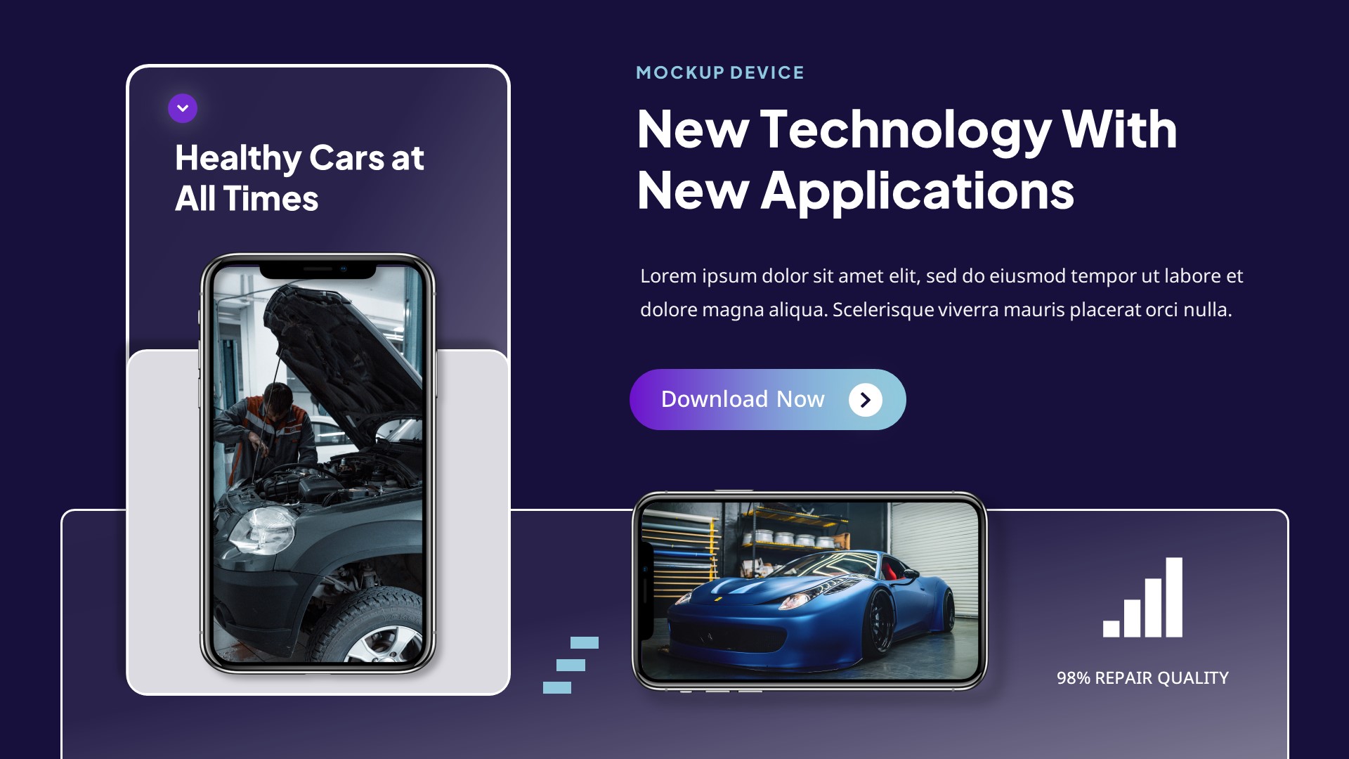 Carengine - Car Service PowerPoint Template, Presentation Templates