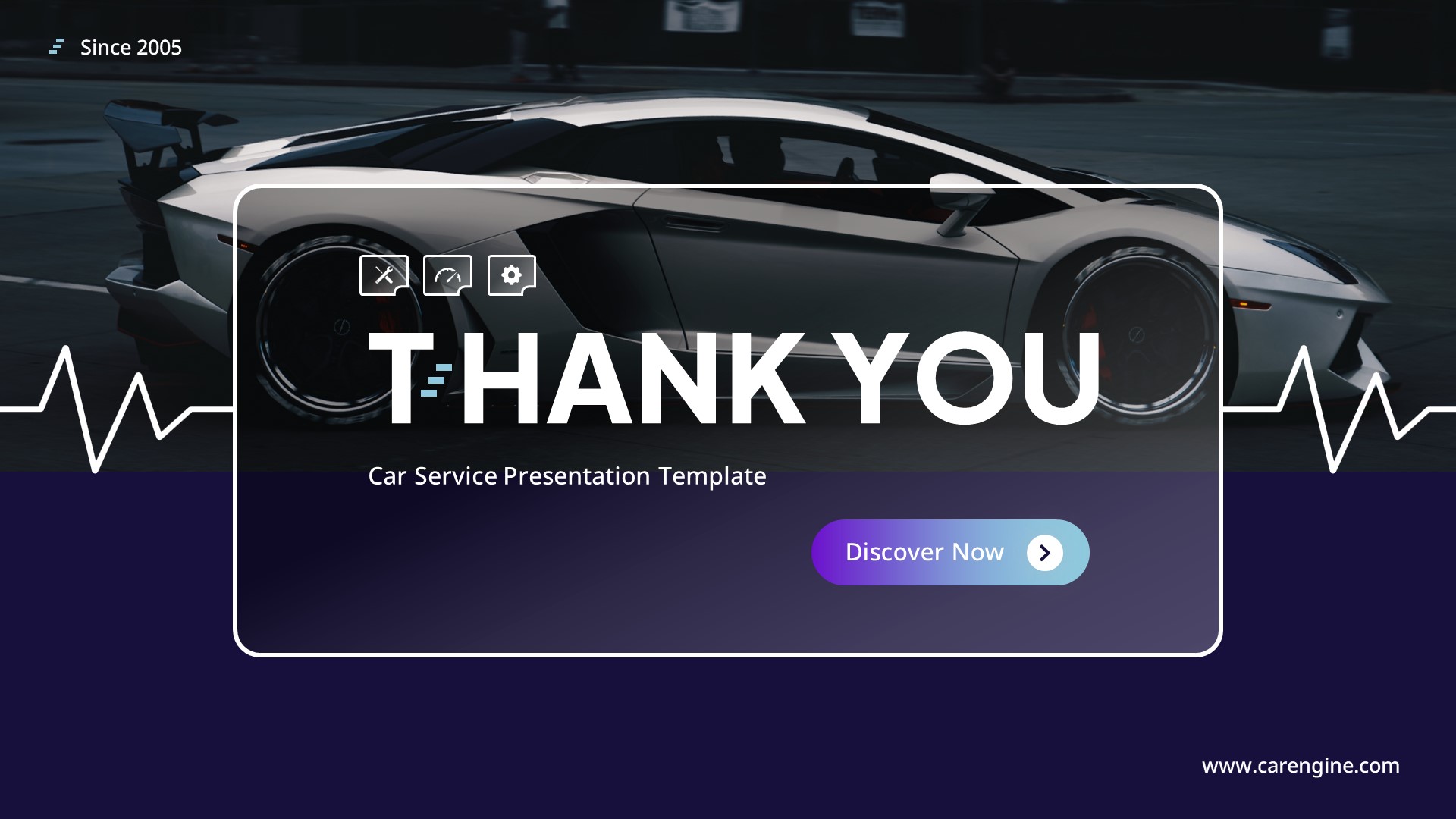 Carengine - Car Service PowerPoint Template, Presentation Templates