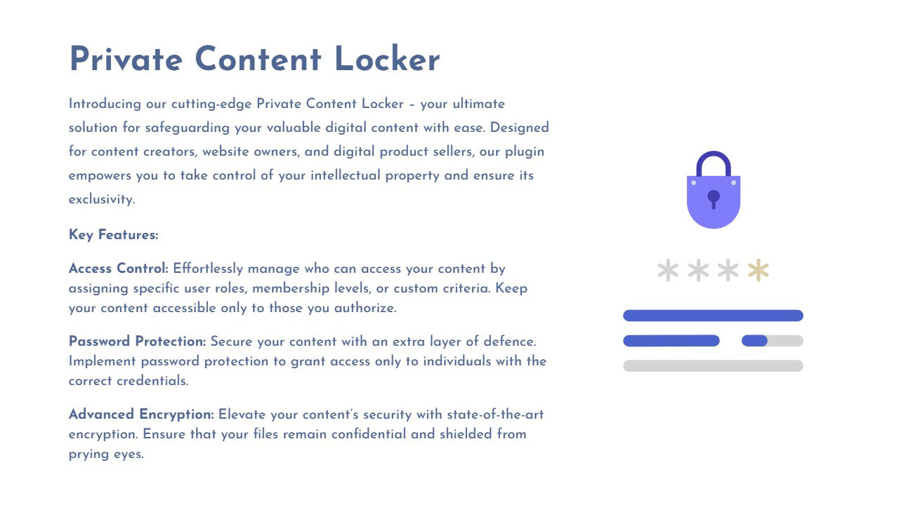 BWD Private Content Locker Addon For Elementor by BestWpDeveloper | CodeCanyon