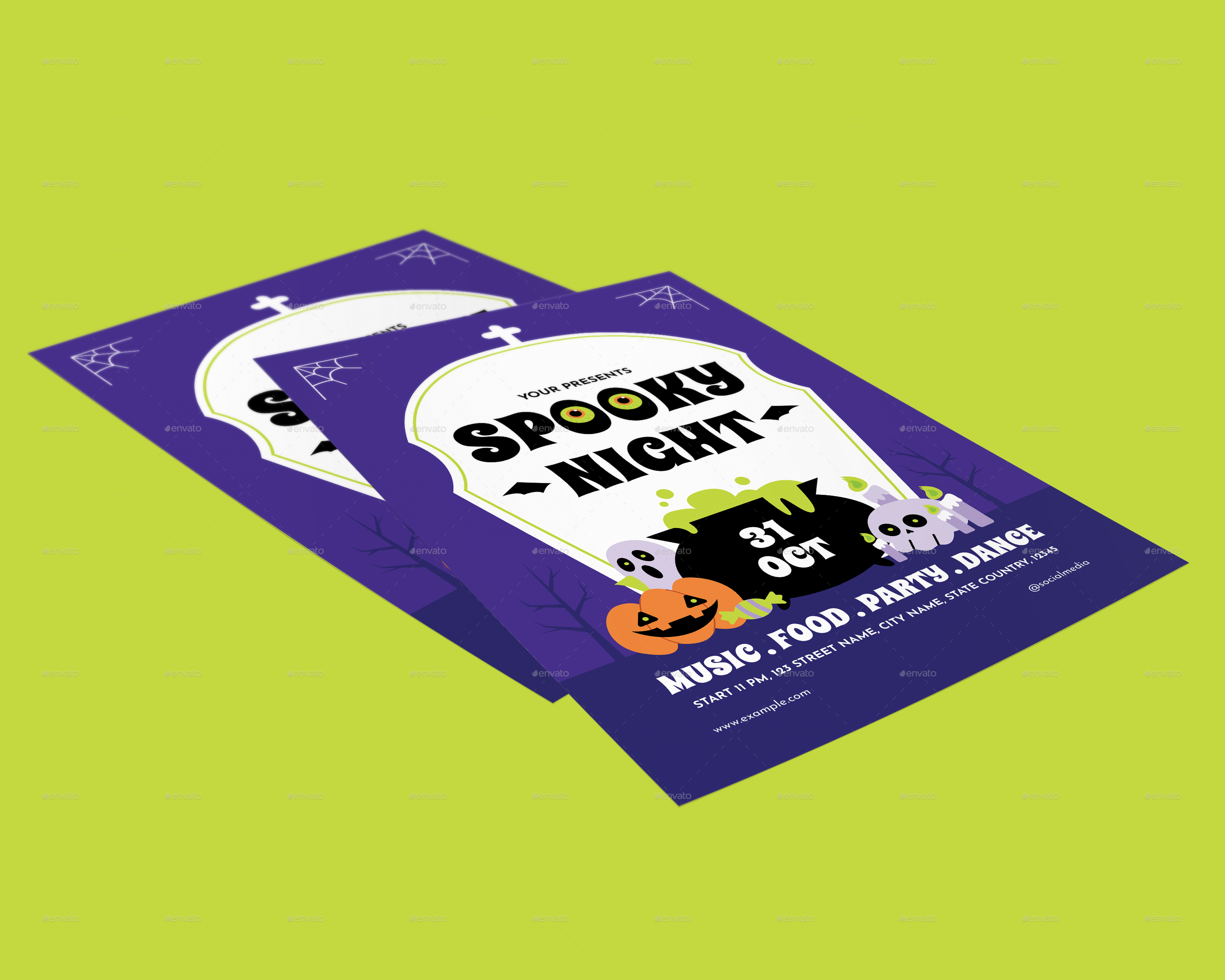 Spooky Night Flyer, Print Templates | GraphicRiver