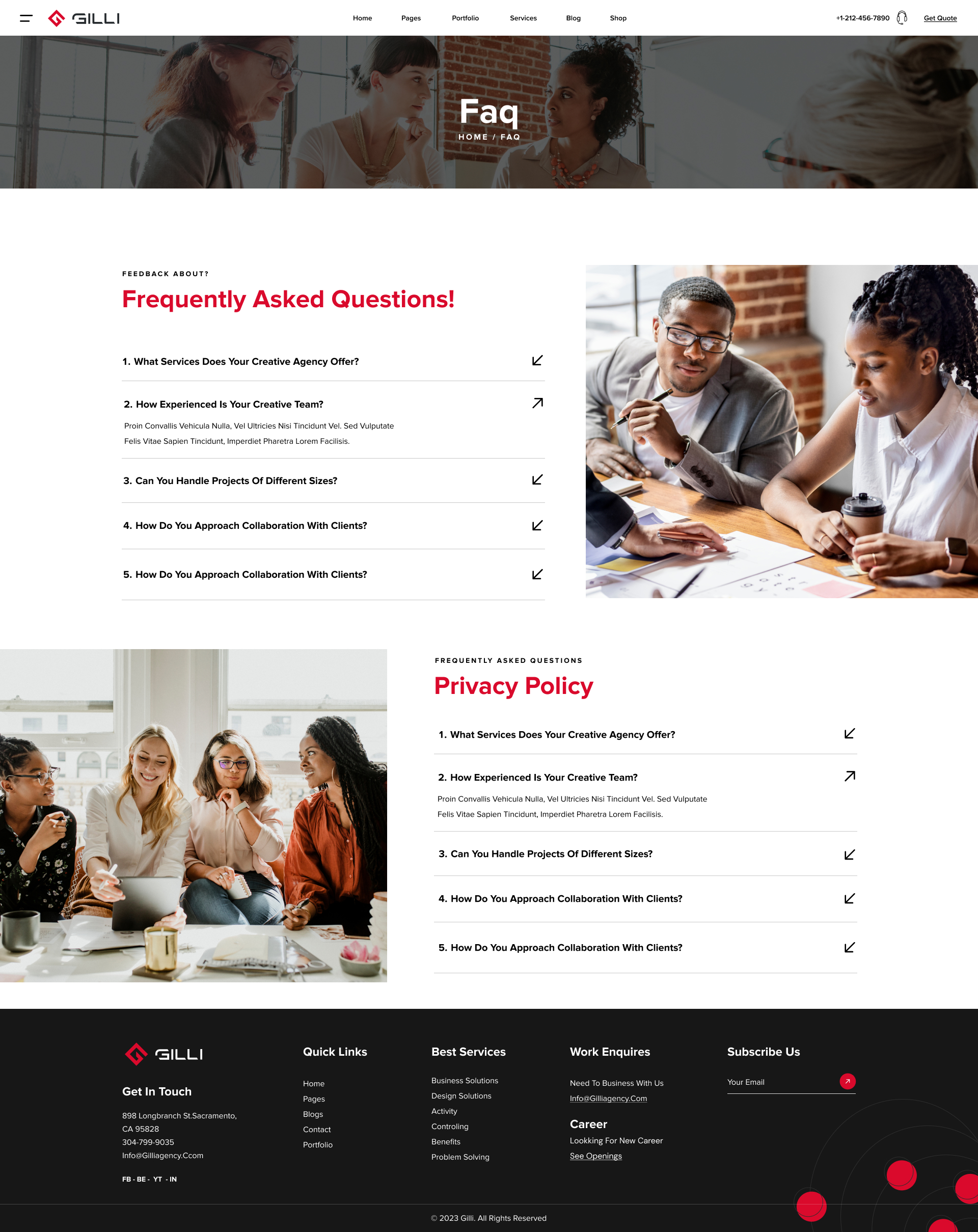 GILLI - Business Consulting Figma Template by BuddhaThemes | ThemeForest
