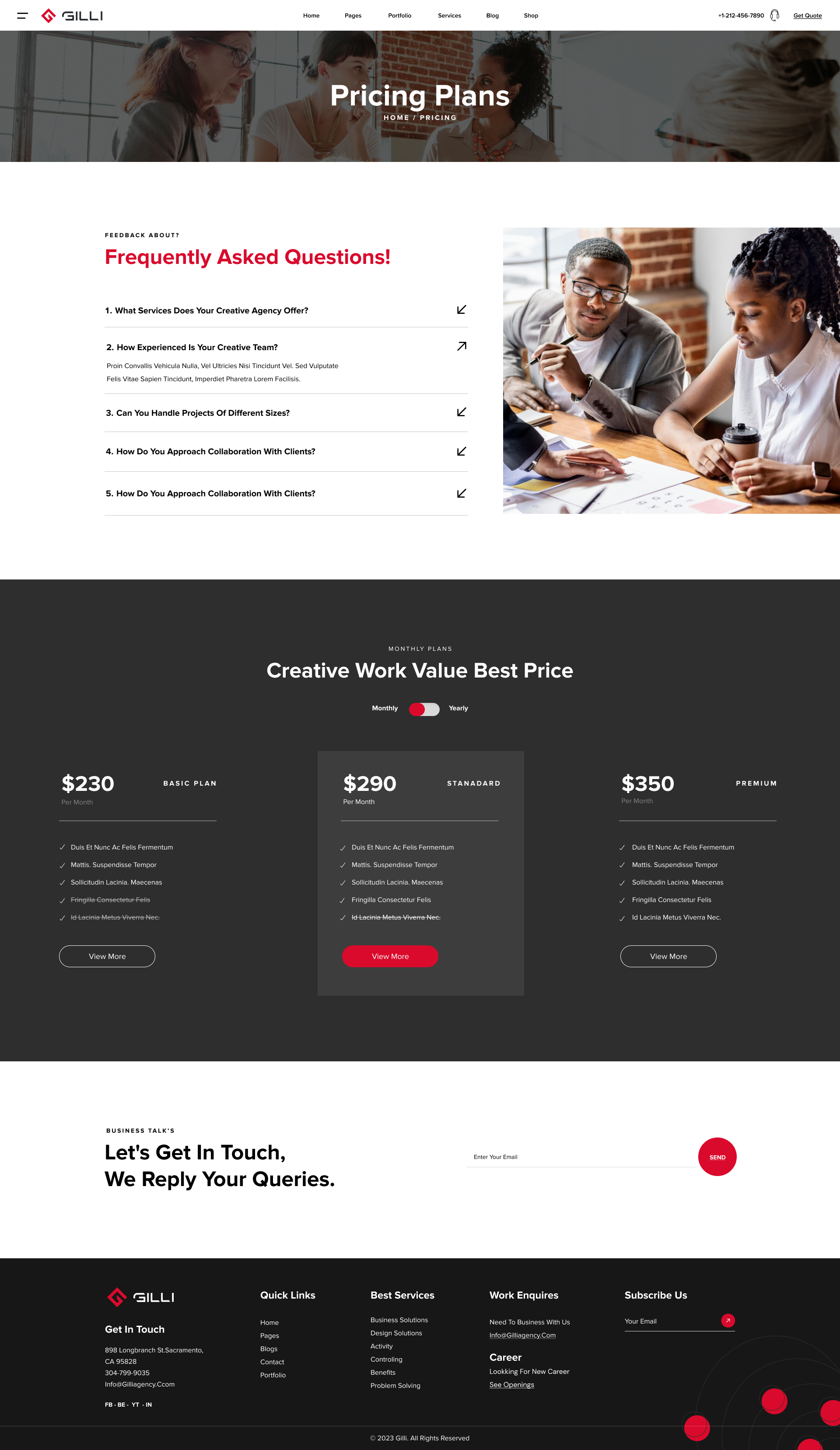 GILLI - Business Consulting Figma Template by BuddhaThemes | ThemeForest