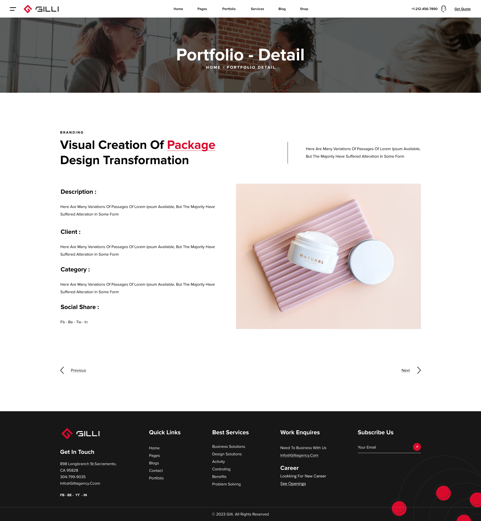 GILLI - Business Consulting Figma Template by BuddhaThemes | ThemeForest