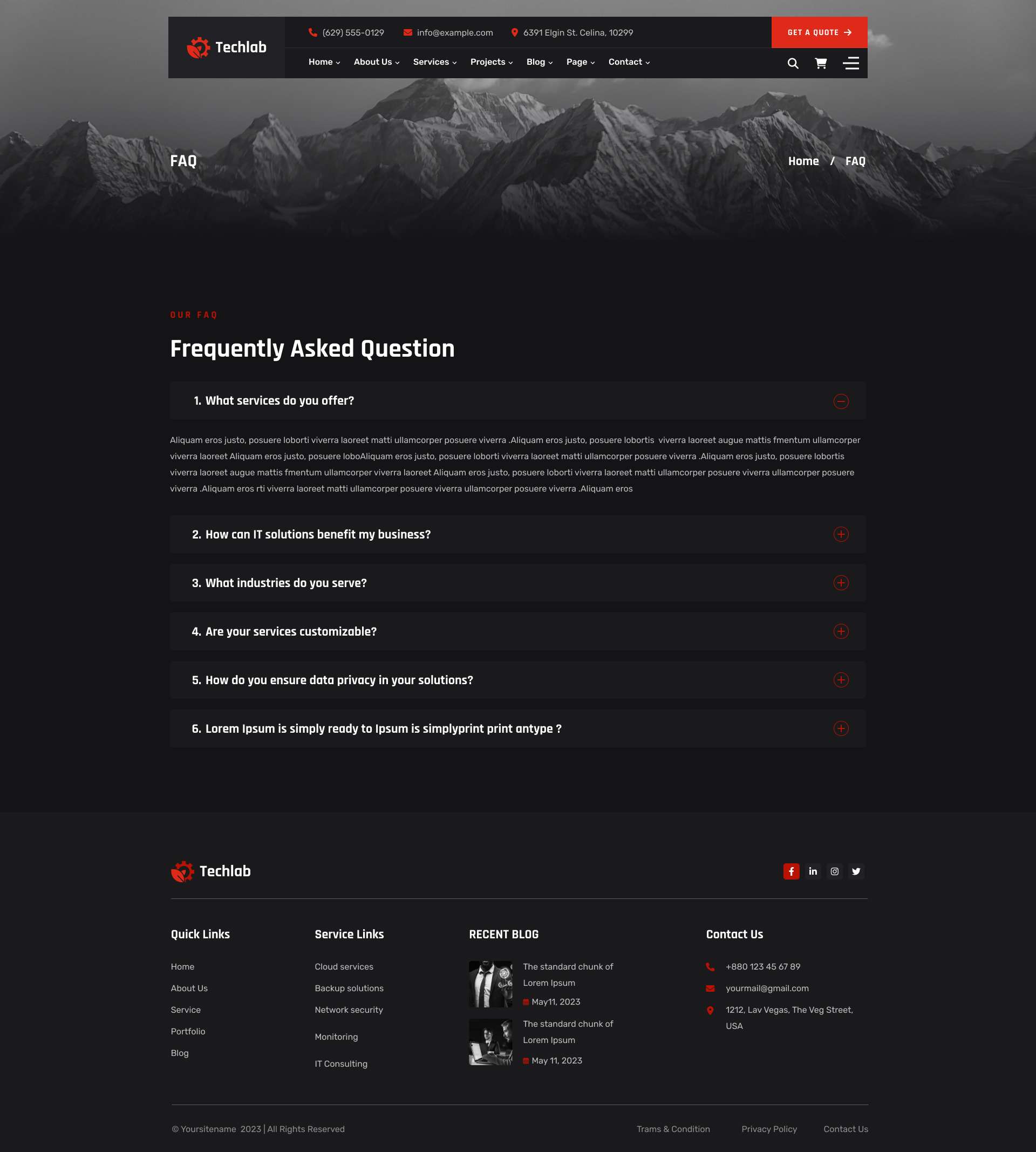 Techlab - IT Solutions And Services Figma Template by Mugli | ThemeForest