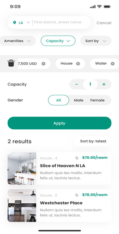 Rent Home App | UI Kit | React Native | Figma FREE | Life Time Update ...