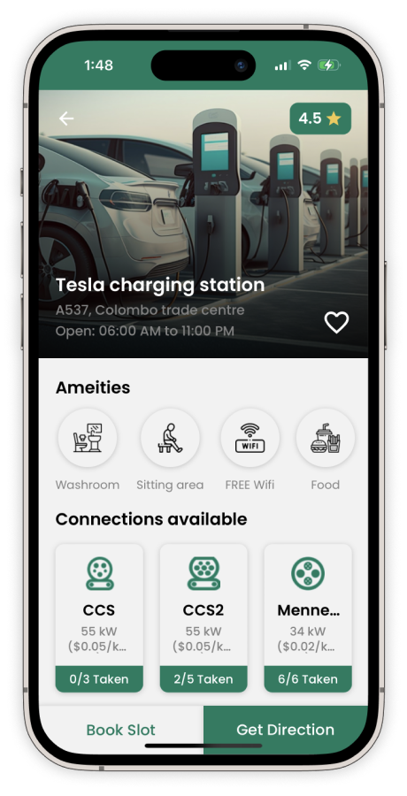 EV Charging Station App | Electric Vehicle Charging Spot App | Ionic ...