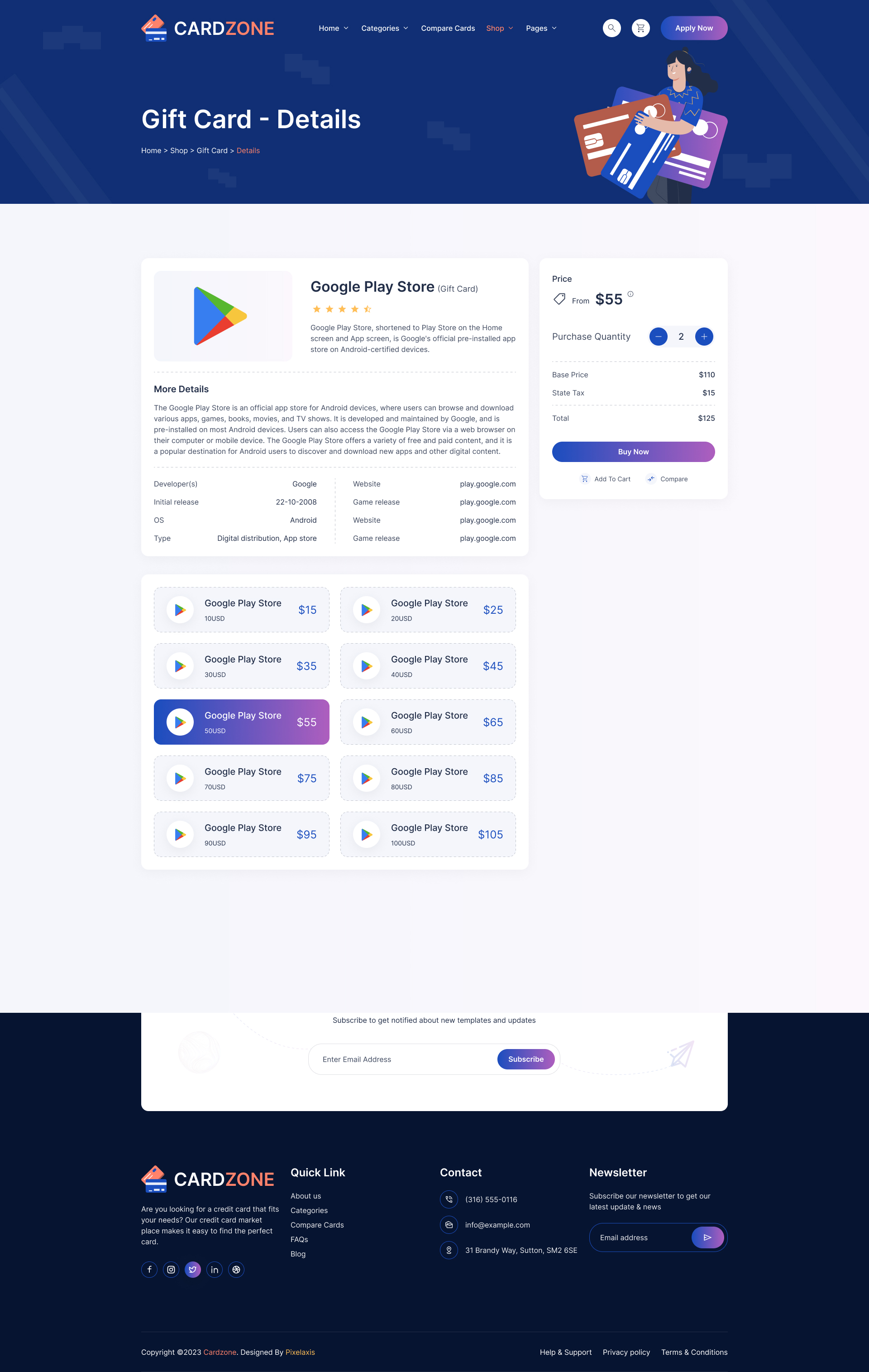 CardZone - Credit Card Marketplace Figma Template by pixelaxis ...