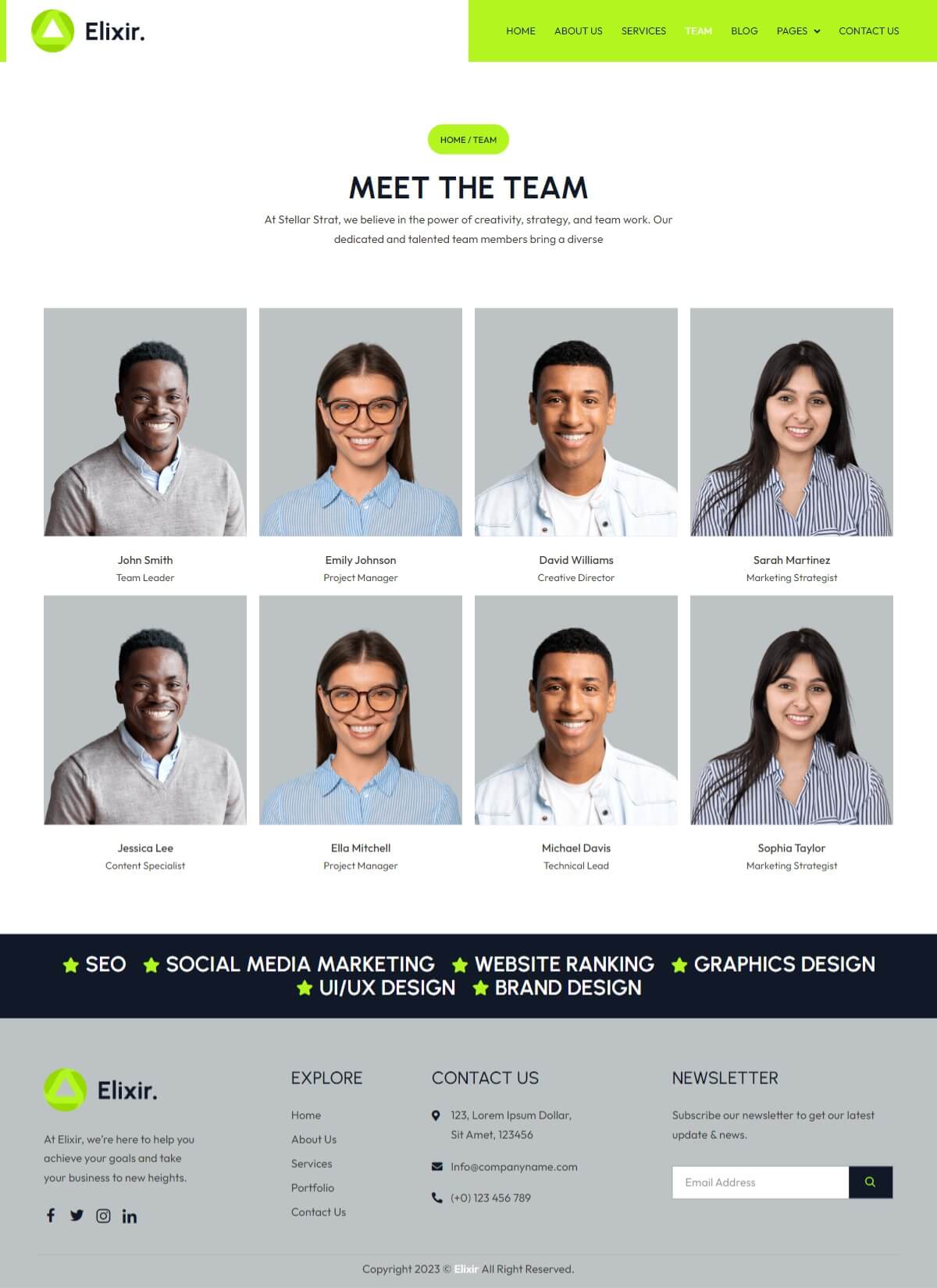 Elixir - Digital Marketing Agency Elementor Template Kit by awaiken