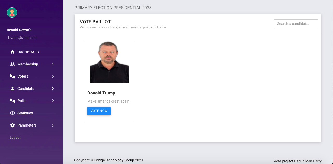 SysVote - Electronic vote system by Bridge_Technology | CodeCanyon