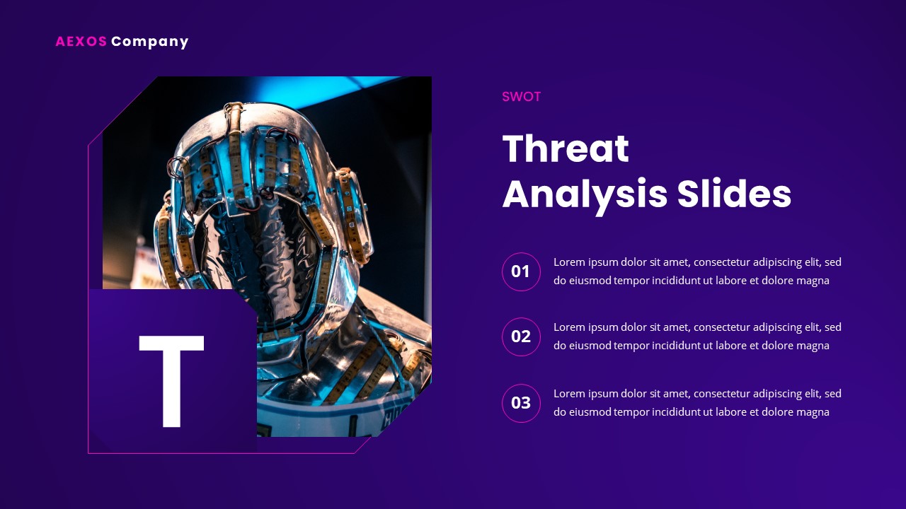 Aexos - AI Tech Presentation PowerPoint Template, Presentation Templates