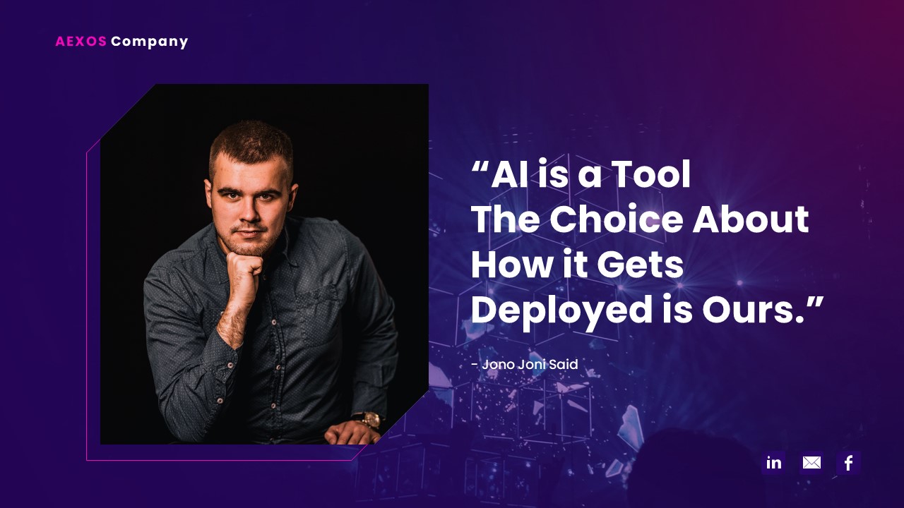 Aexos - AI Tech Presentation PowerPoint Template, Presentation Templates