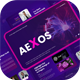 Aexos - AI Tech Presentation Keynote Template, Presentation Templates