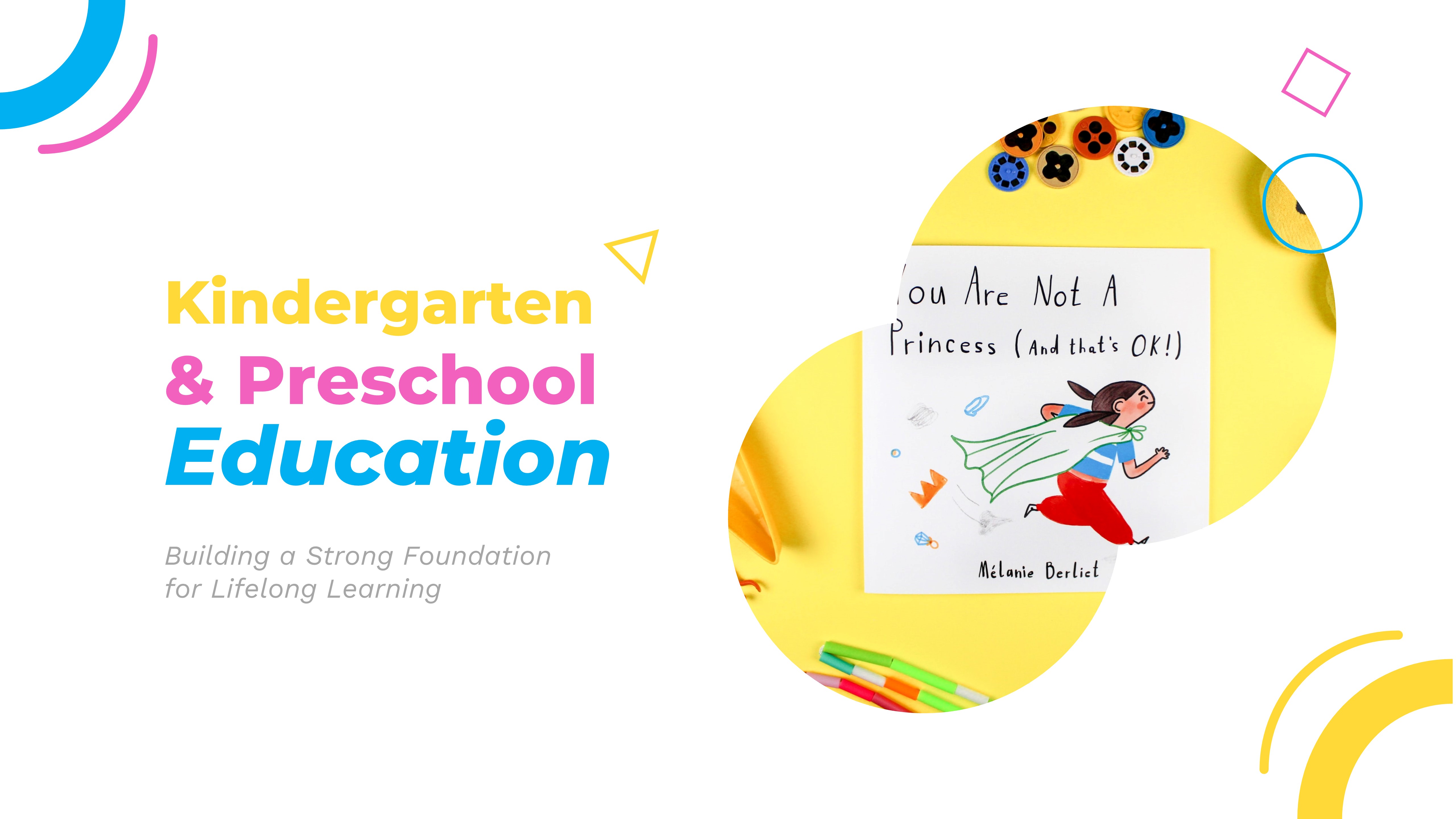 Kindergarten and preschool education Powerpoint Template, Presentation ...